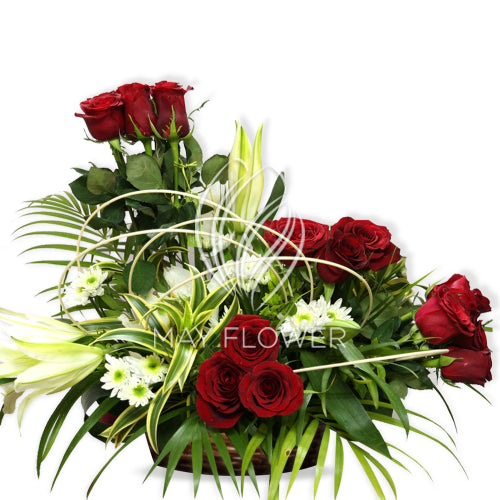 Red Roses Collage Arrangement – May Flower