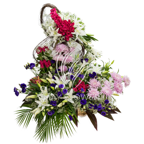 Floral Tower Exotic Bouquet – May Flower